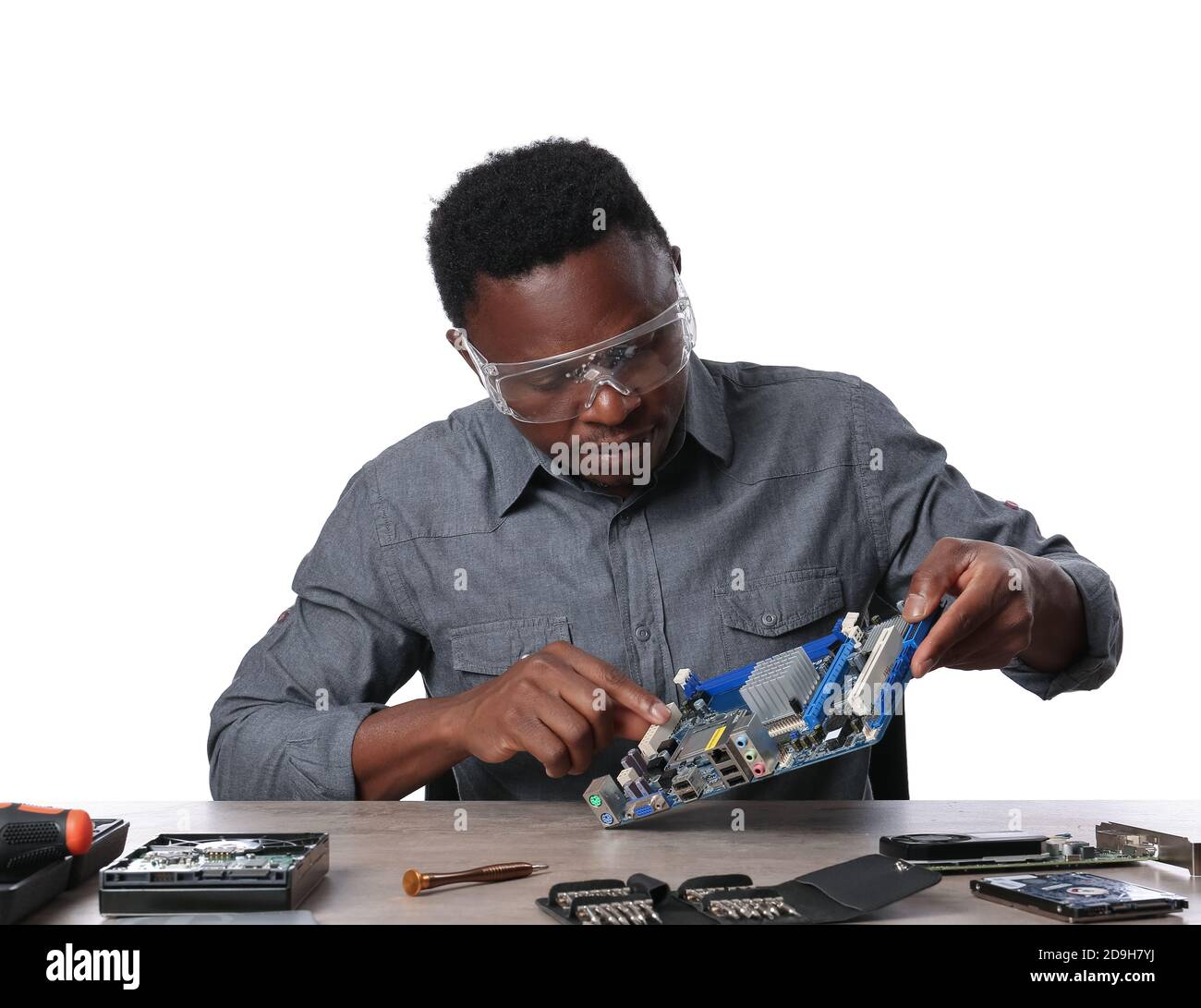 Black Computer Technician