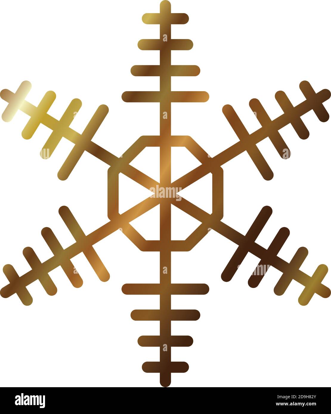 snowflake abstract design icon over white background, gradient style ...