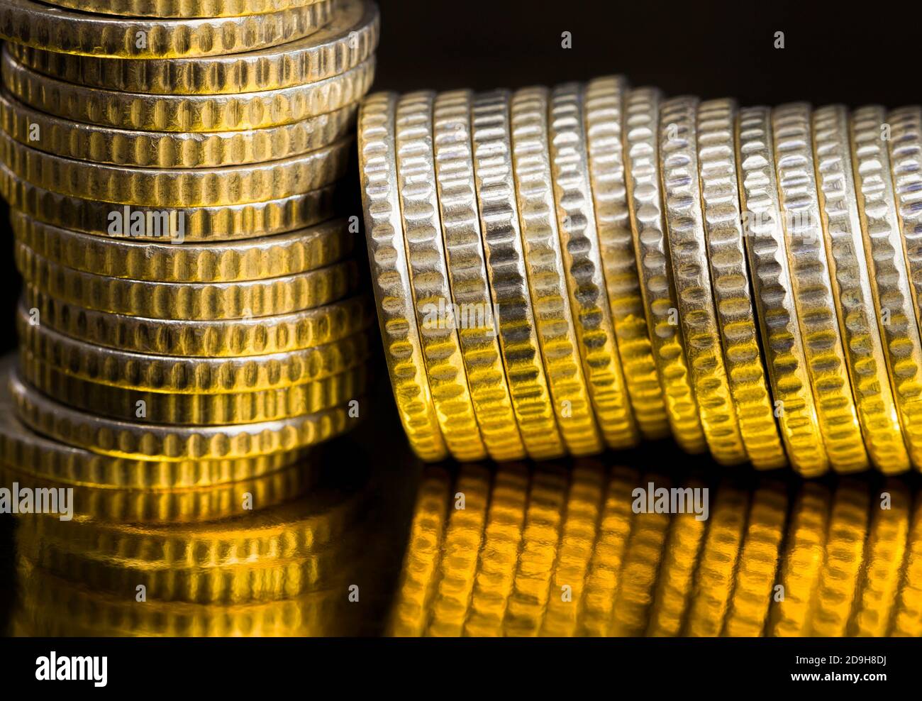 round metal coins of Golden color Stock Photo - Alamy