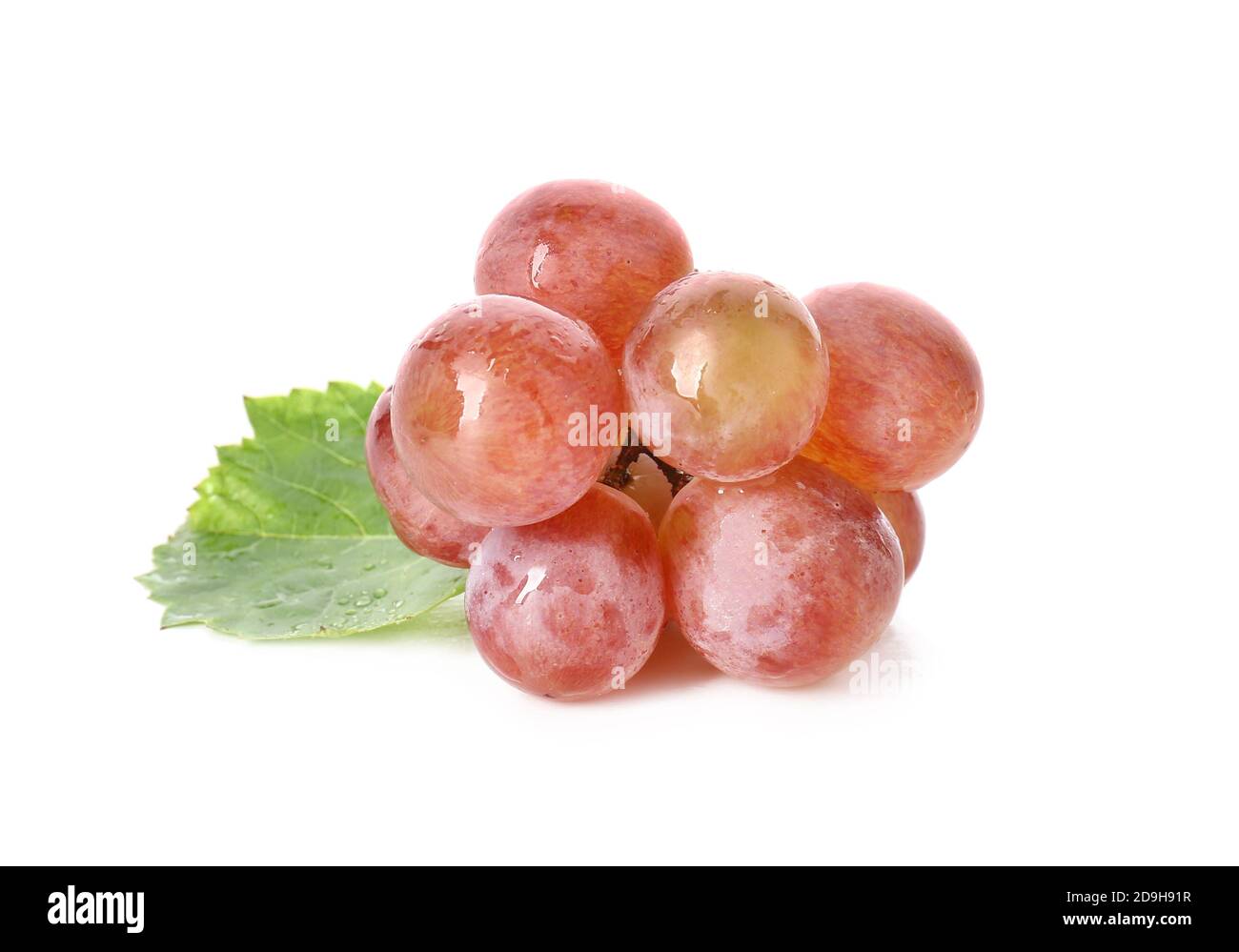 Sweet ripe grapes on white background Stock Photo - Alamy