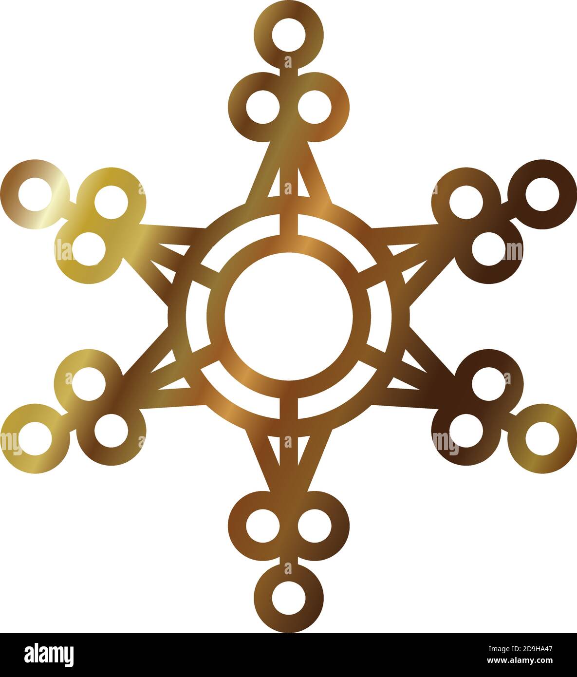 Star snowflake icon over Stock Vector Images - Alamy