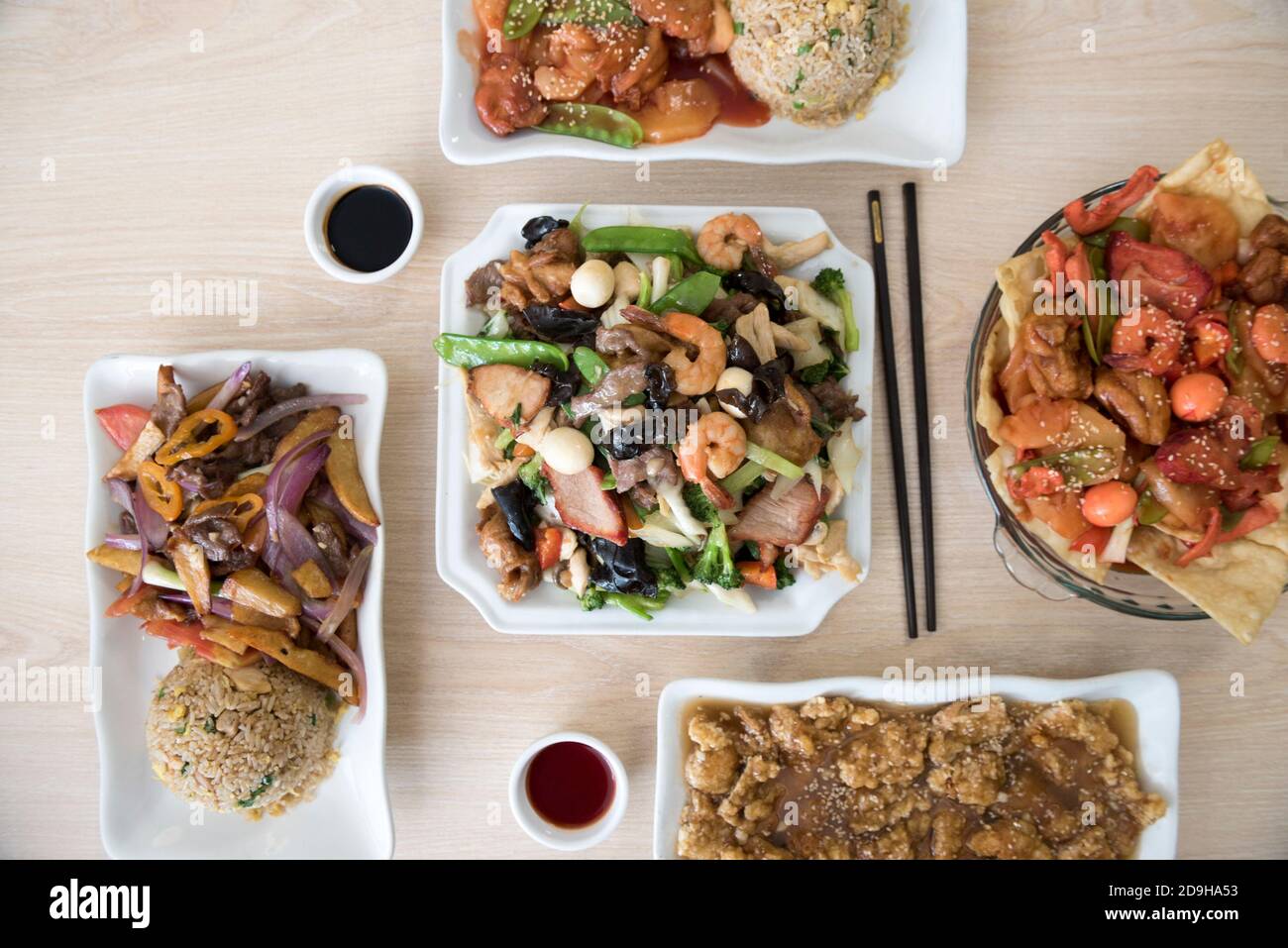 Peruvian culinary: Chifa, KAM LU WANTAN Peruvian Stock Photo - Alamy