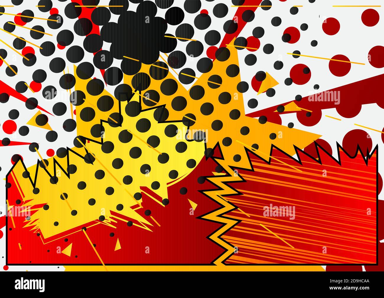Cartoon design colored background. Vector comic book illustration ...