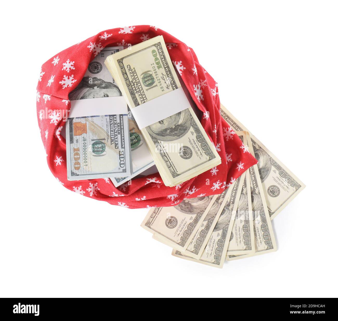 Santa bag cash hi-res stock photography and images - Alamy