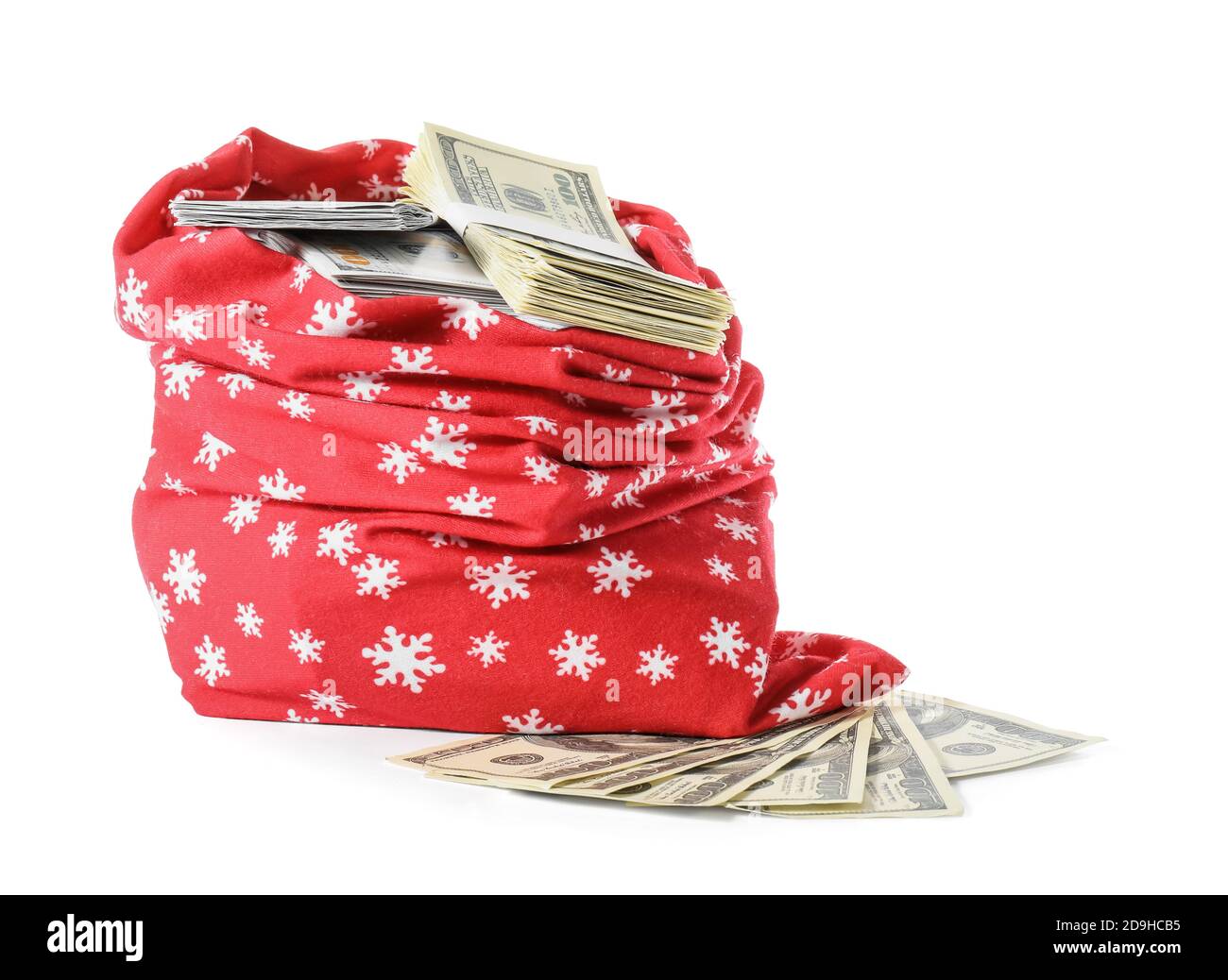 Santa bag cash Cut Out Stock Images & Pictures - Alamy