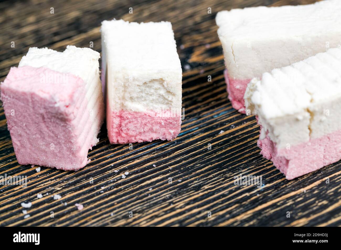 red and white Turkish delight with strawberry Stock Photo - Alamy