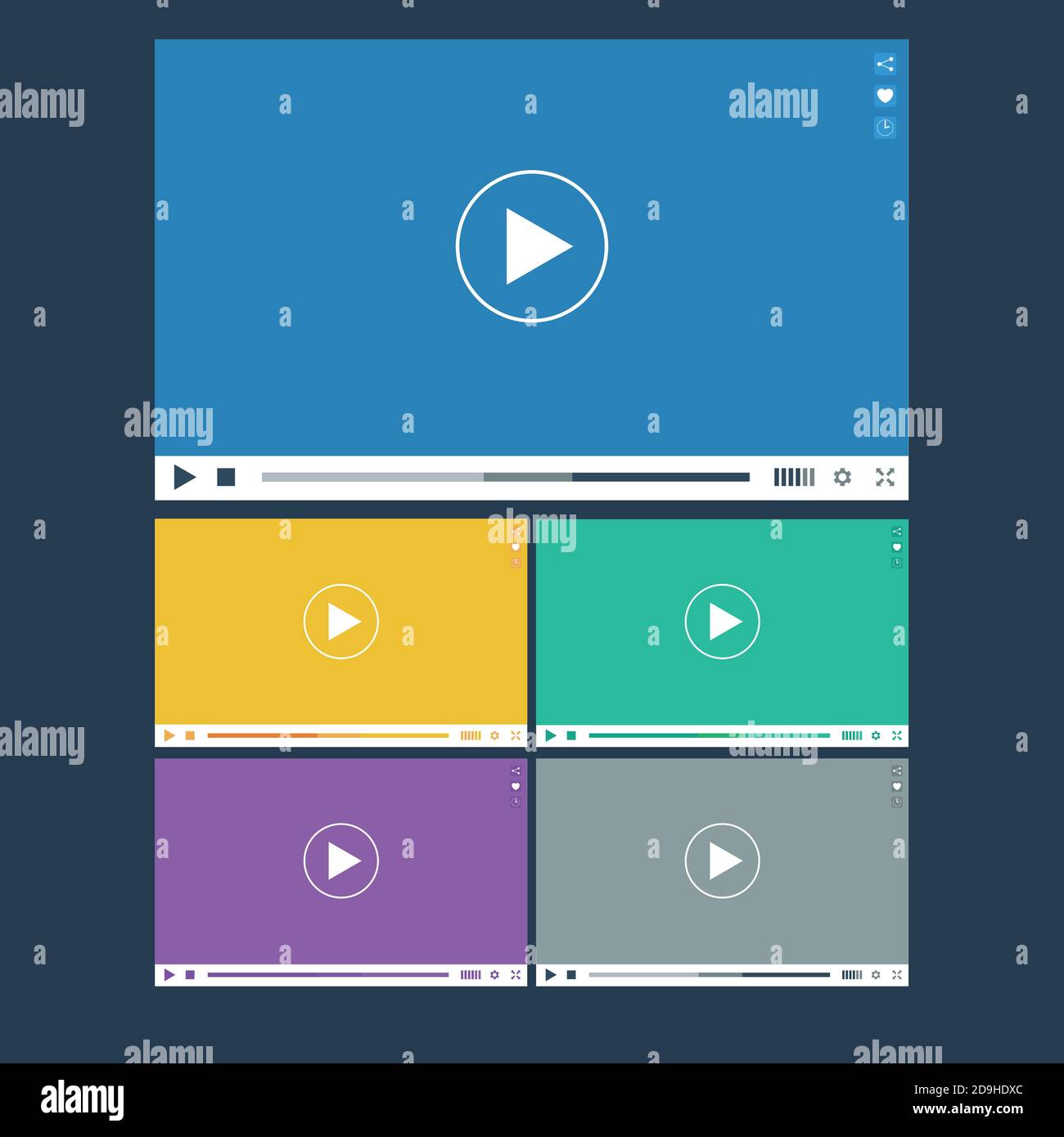 Video player web mobile hi-res stock photography and images - Alamy
