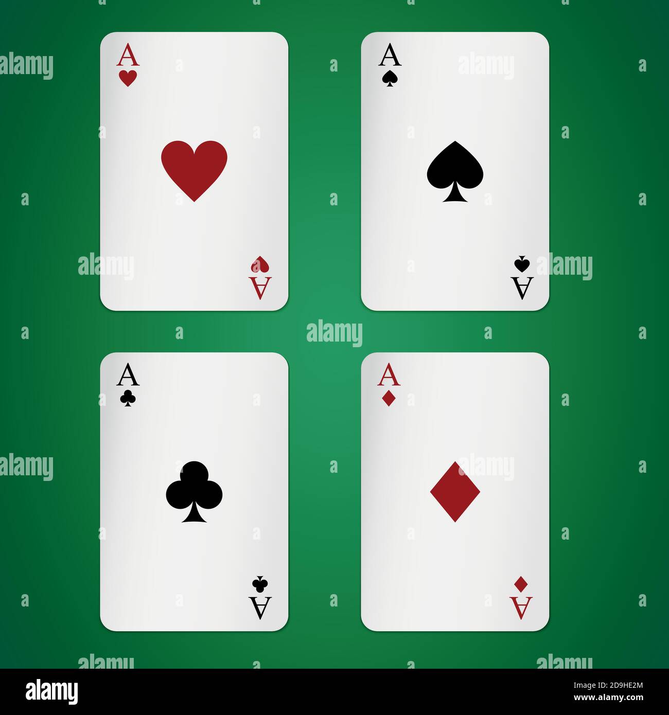 Poker playing cards suits Stock Vector Images - Alamy