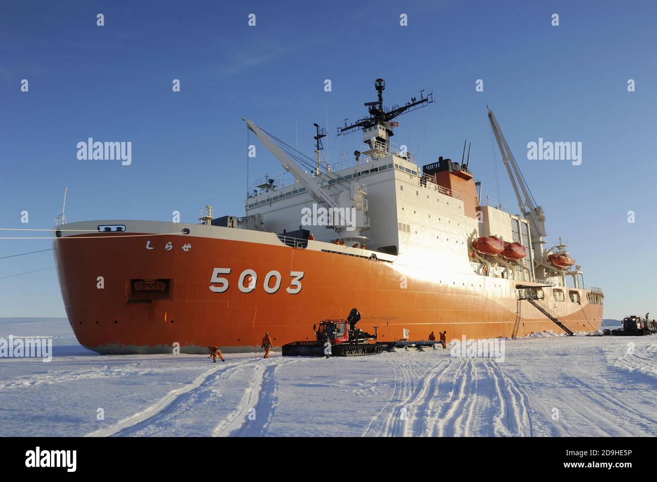 Photo taken Jan. 6, 2020, shows the Japanese icebreaker Shirase after ...