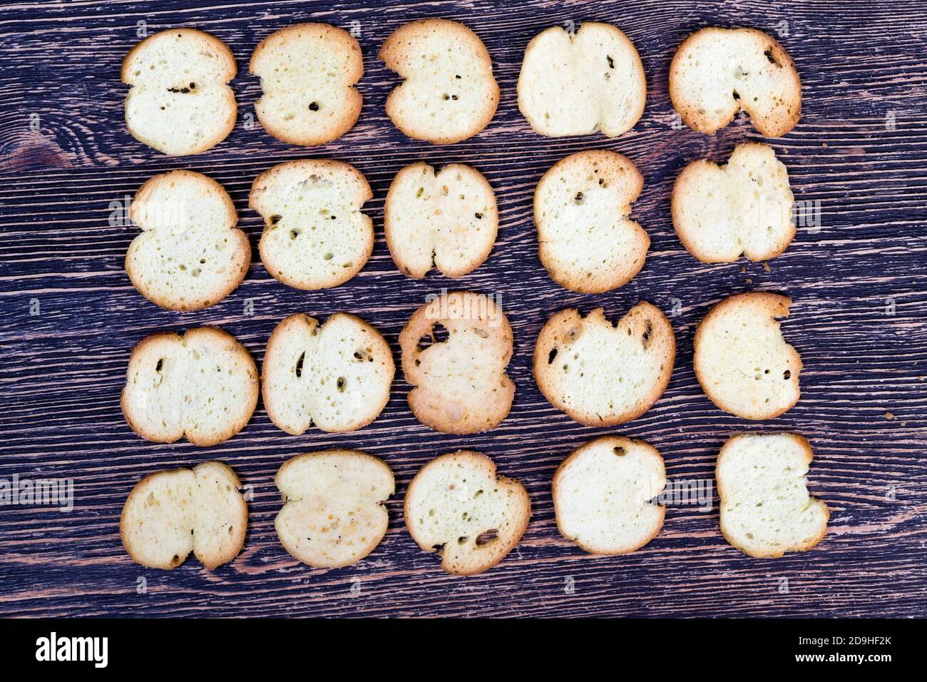 wheat or rye crackers with spices and dried herbs Stock Photo - Alamy