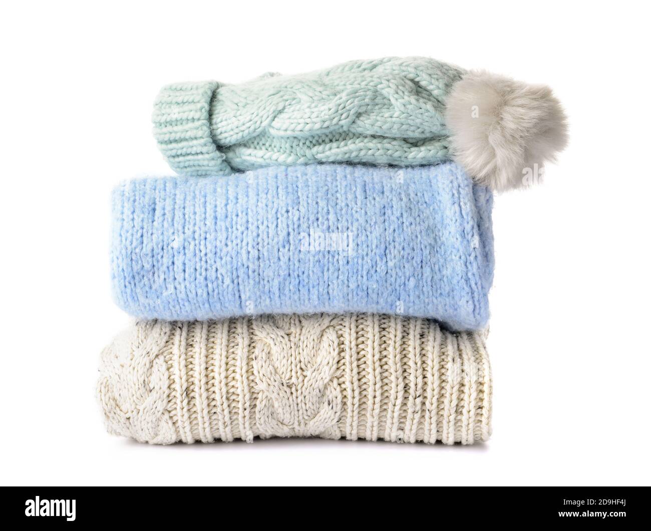 Stylish Christmas clothes on white background Stock Photo - Alamy