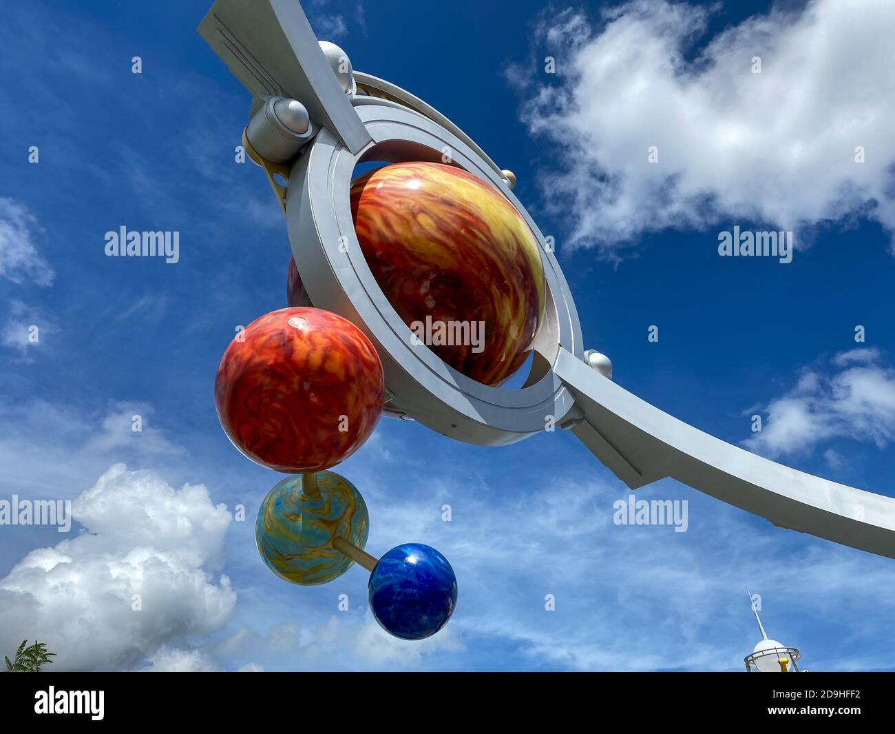 Orlando,FL/USA-7/25/20:The view from the Tomorrowland Astro Orbitor ...