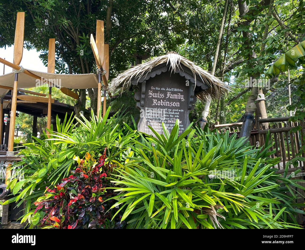 Orlando,FL/USA-7/25/20: The entrance to the Swiss Family Robinson ...