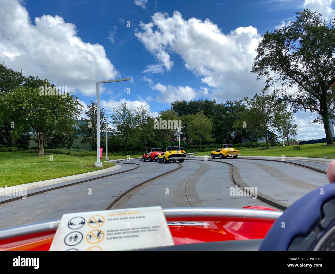 Orlando,FL/USA-12/28/19: Cars at the Tomorrowland Speedway at Magic ...