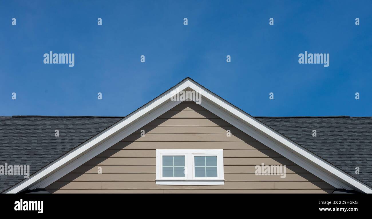 Single and double gable roofs with brick or vinyl siding square and ...