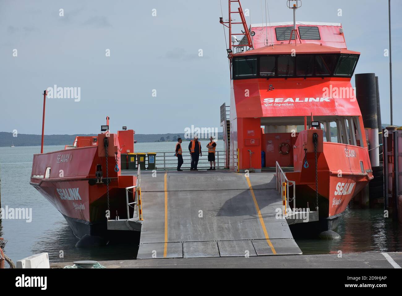 AUCKLAND, NEW ZEALAND - Nov 02, 2020: View of Sealink Seaway II ...