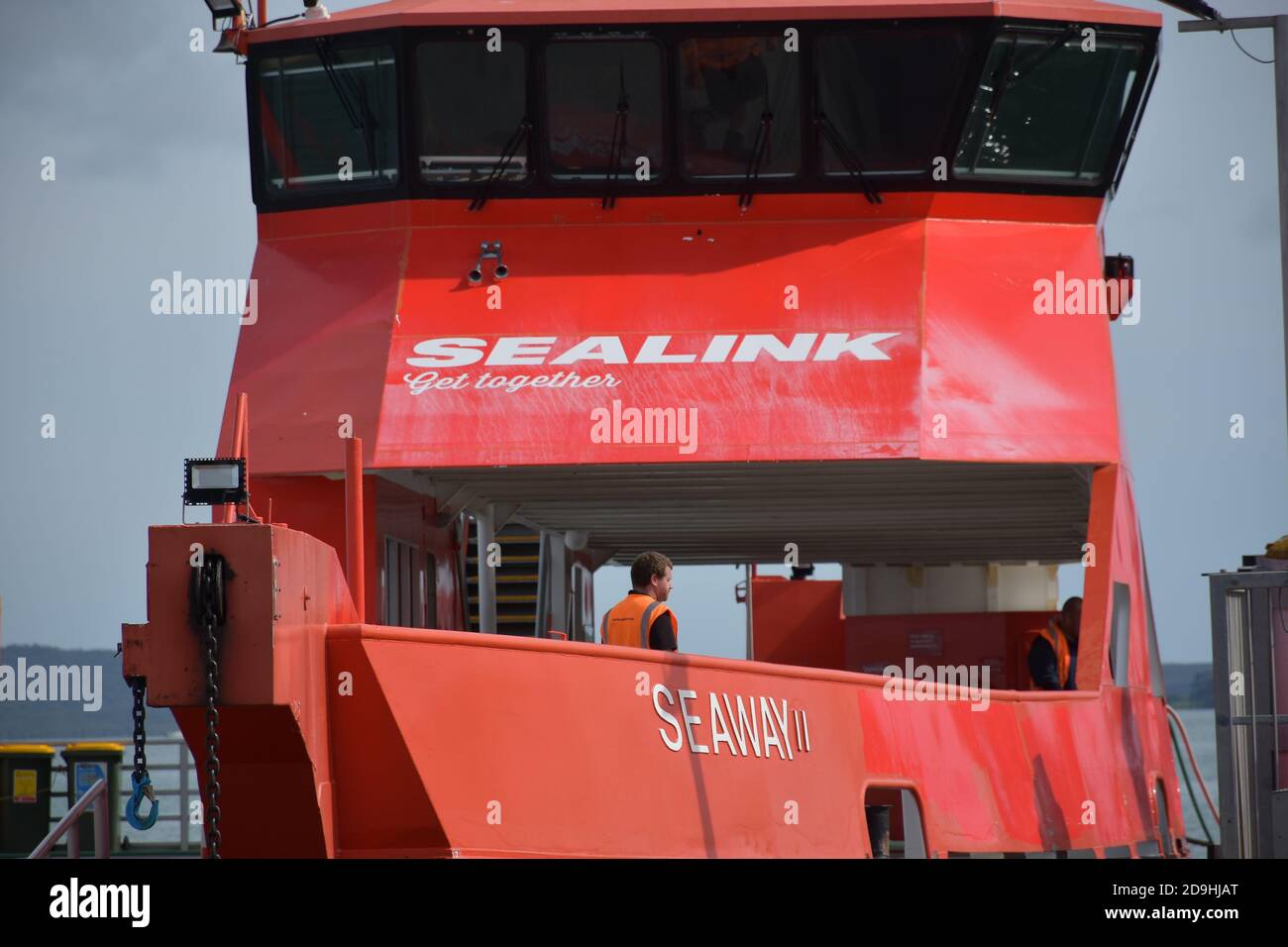 AUCKLAND, NEW ZEALAND - Nov 02, 2020: View of Sealink Seaway II ...
