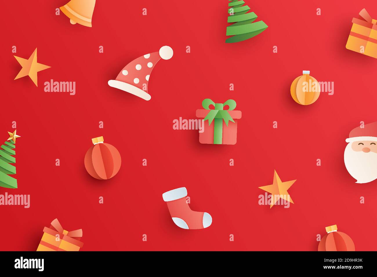 Origami christmas tree on Stock Vector Images - Alamy