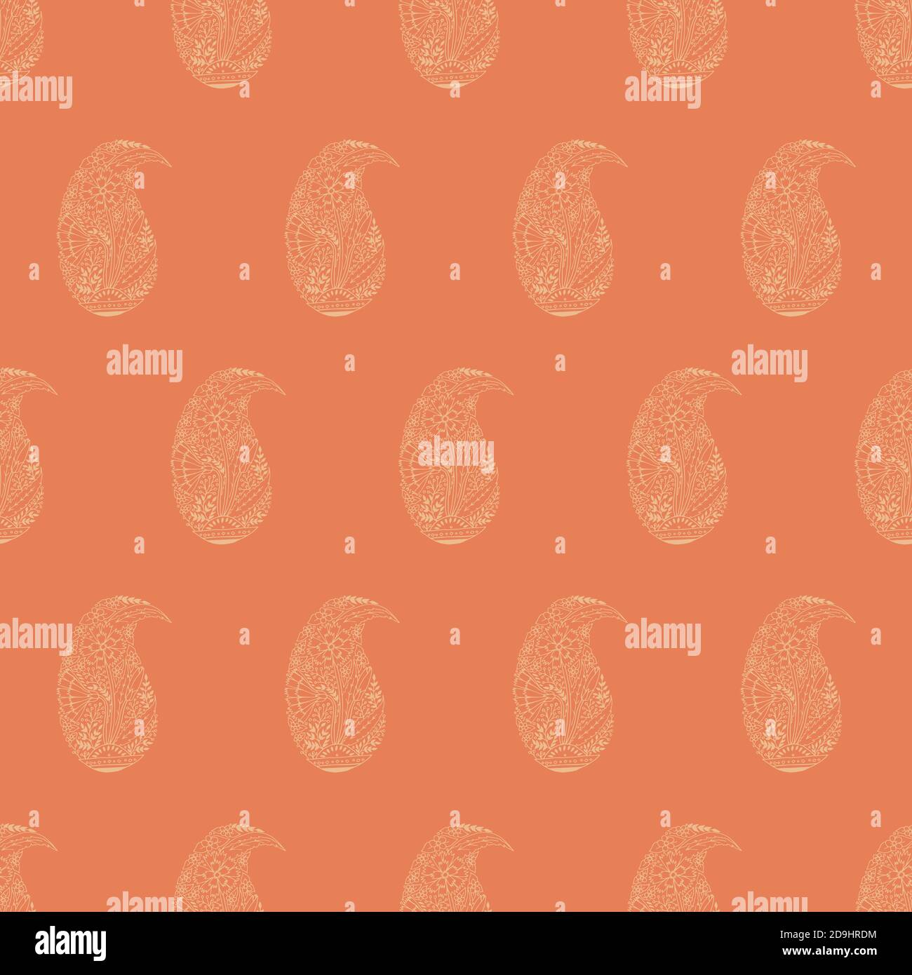 Vector paisley repeat seamless pattern. Traditional historic pattern ...