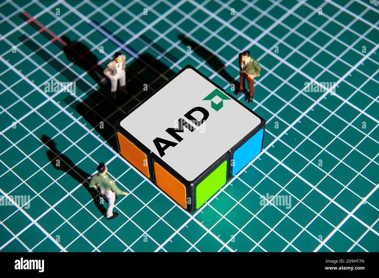 --FILE--In this unlocated photo, the logo of Advanced Micro Devices ...