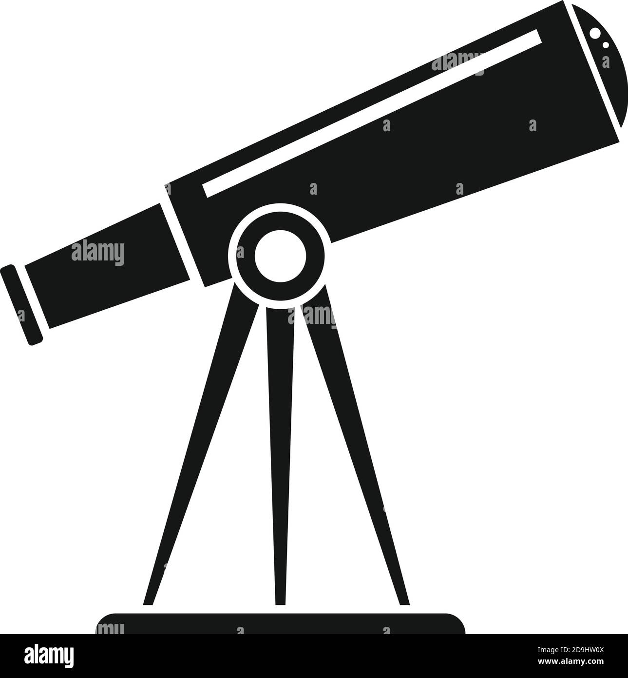 Optical telescope night silhouette Cut Out Stock Images & Pictures - Alamy