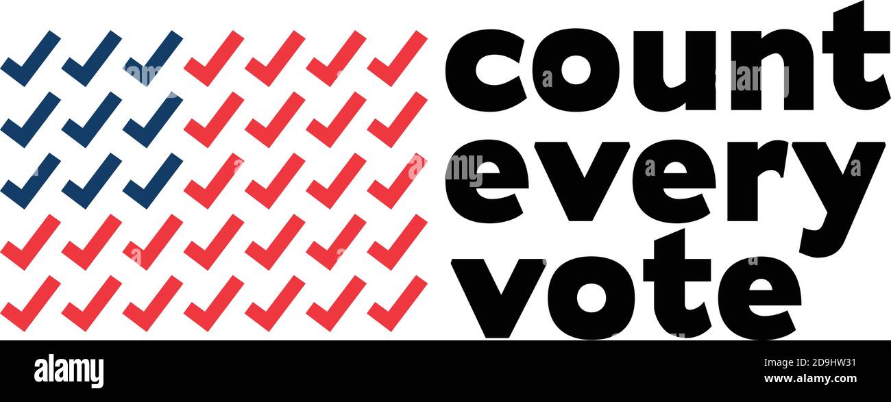 Count every vote Stock Vector Images - Alamy