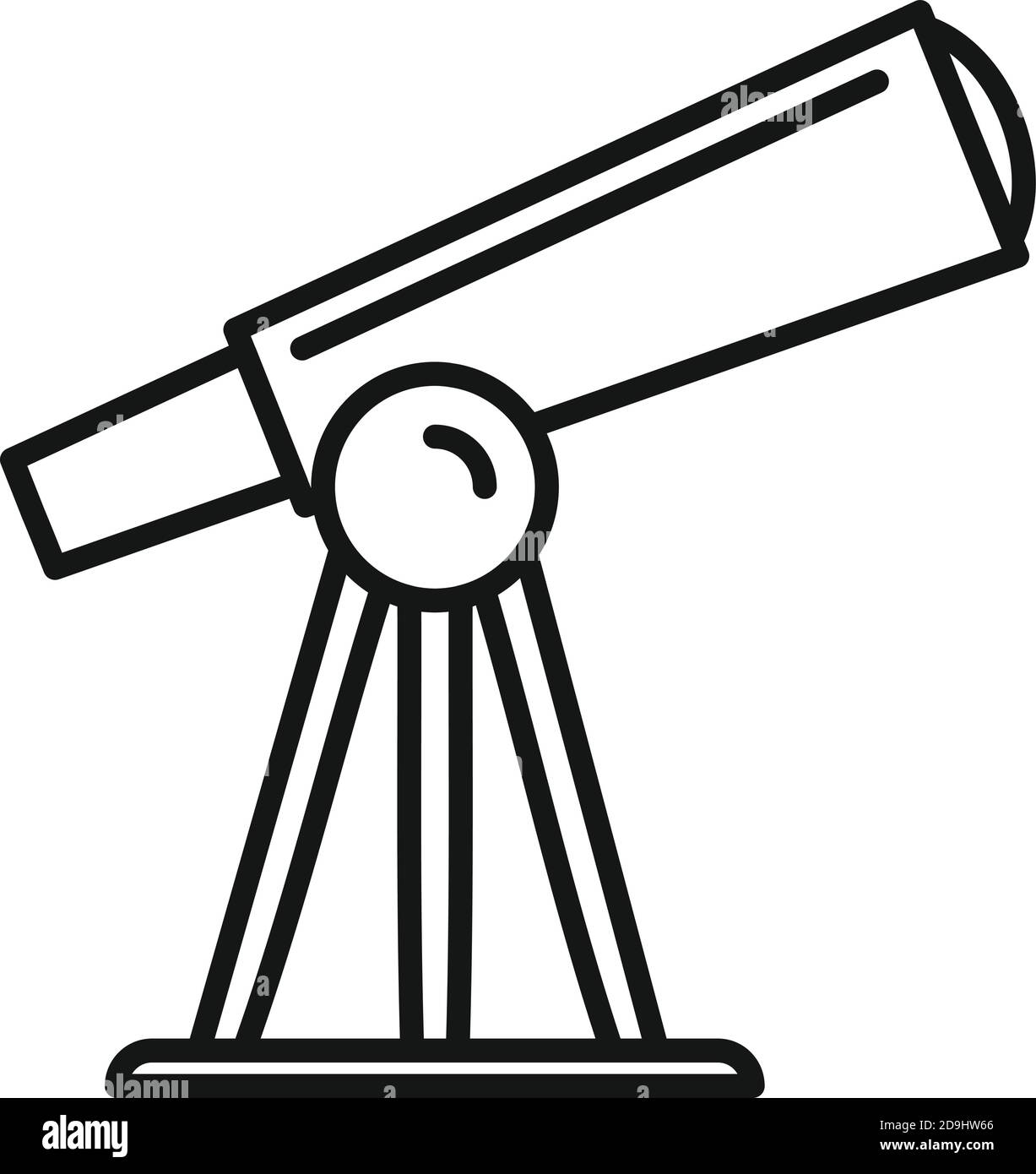 Optical telescope night silhouette Cut Out Stock Images & Pictures - Alamy