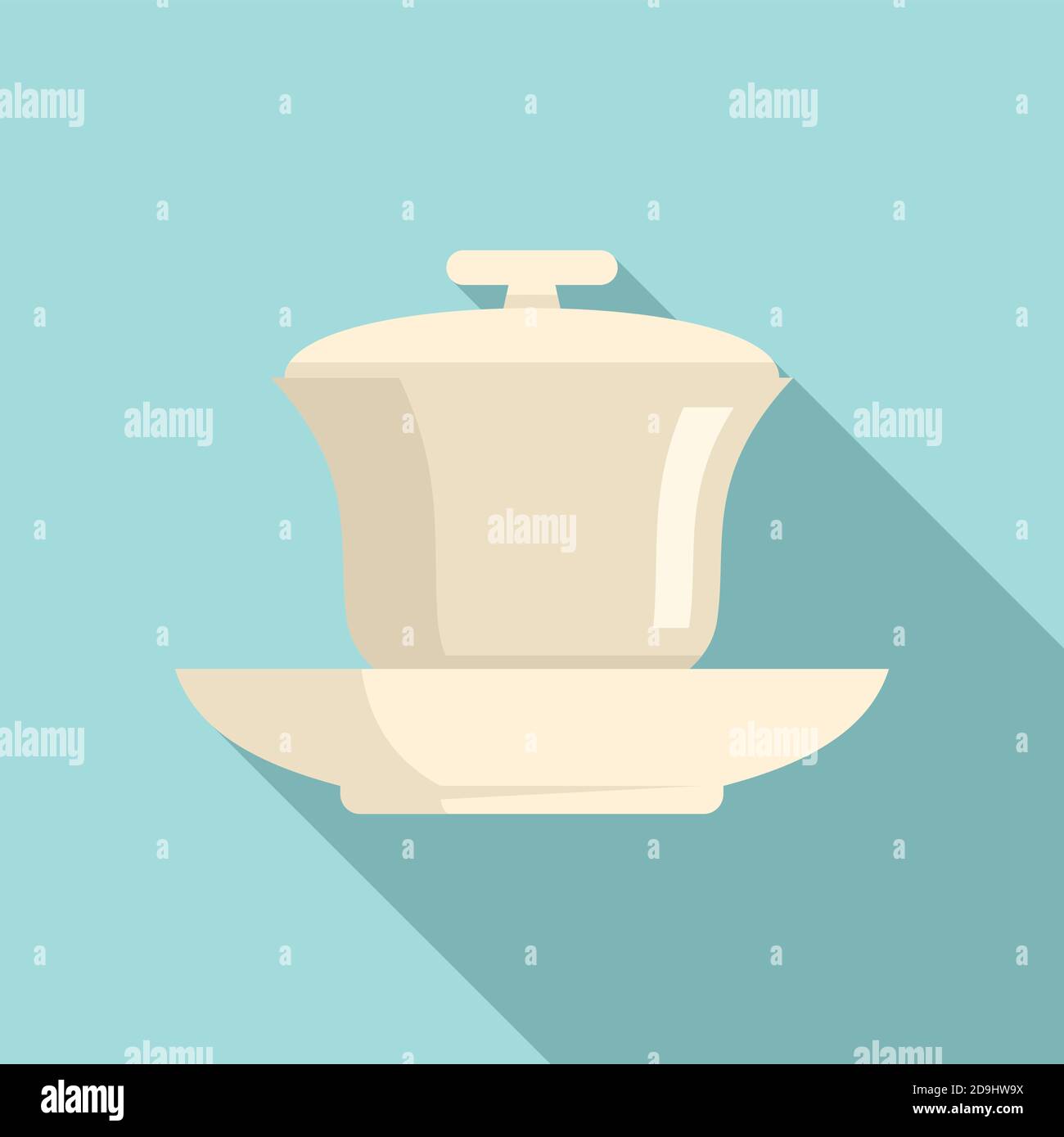 Tea ceremony element icon, flat style Stock Vector Image & Art - Alamy
