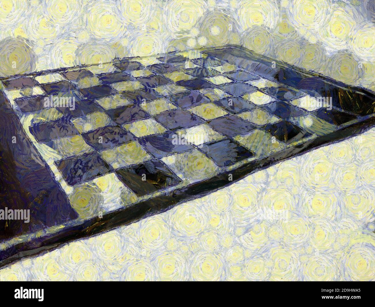 Checkerboard Illustrations creates an impressionist style of painting ...