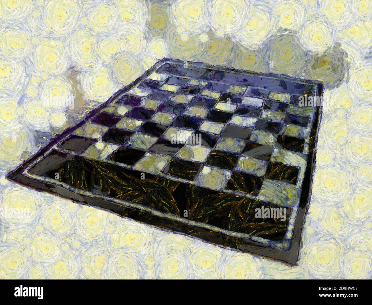 Checkerboard Illustrations creates an impressionist style of painting ...