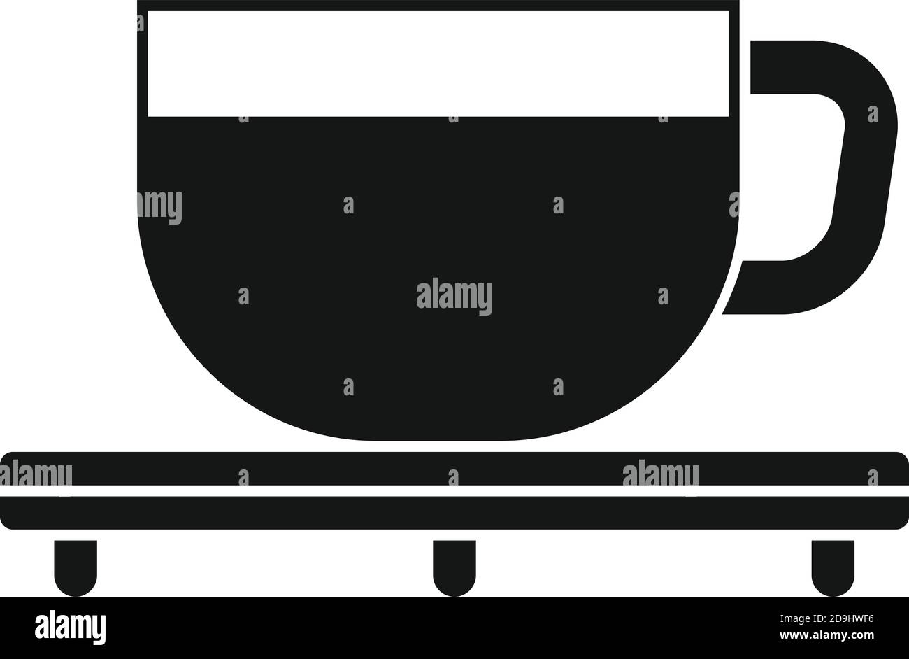 Tea transparent cup icon, simple style Stock Vector Image & Art - Alamy