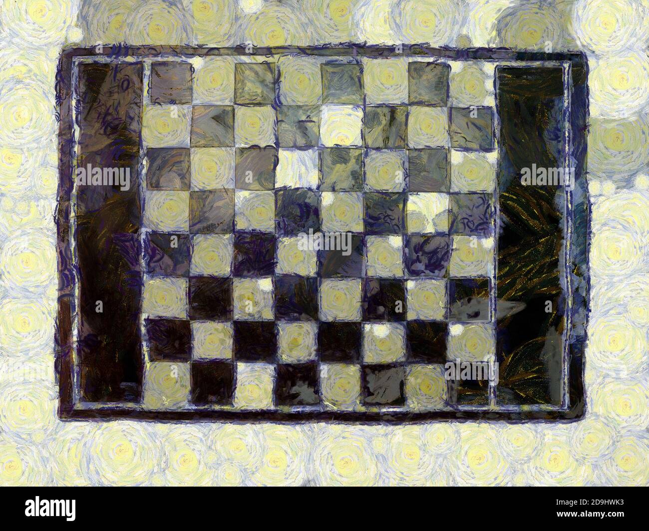 Checkerboard Illustrations creates an impressionist style of painting ...