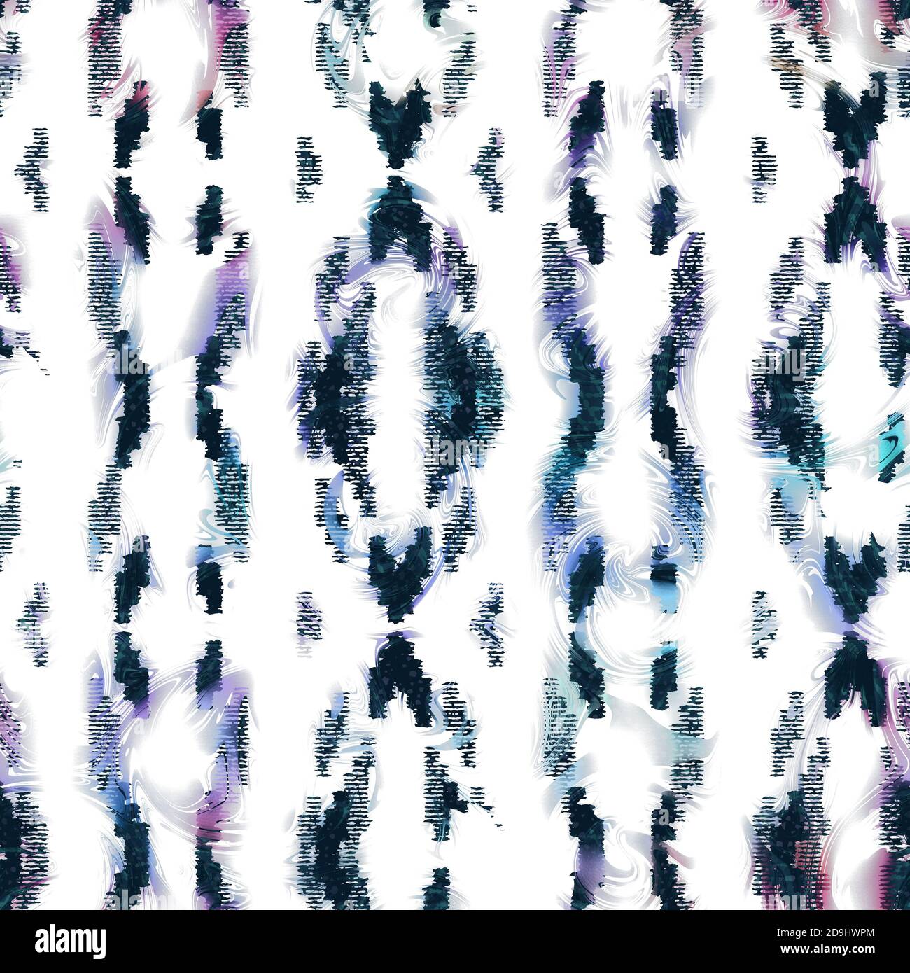 Lux navy and white iridescent geo seamless pattern Stock Photo - Alamy