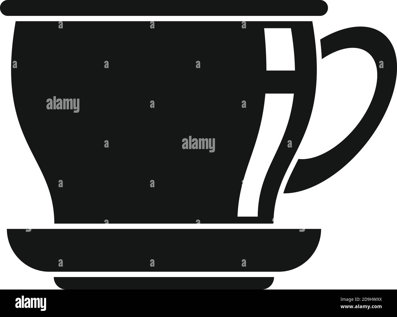 Ceramic tea cup icon, simple style Stock Vector Image & Art - Alamy