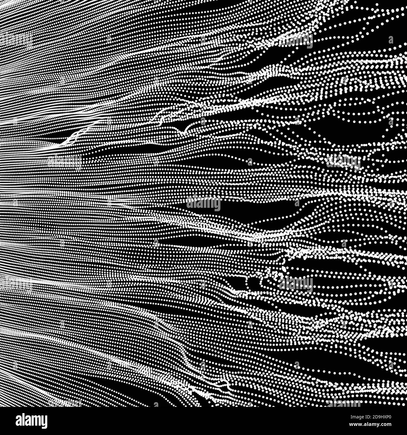 Wave Background. Ripple Grid. Abstract Vector Illustration. 3D Technology Style. Illustration ...