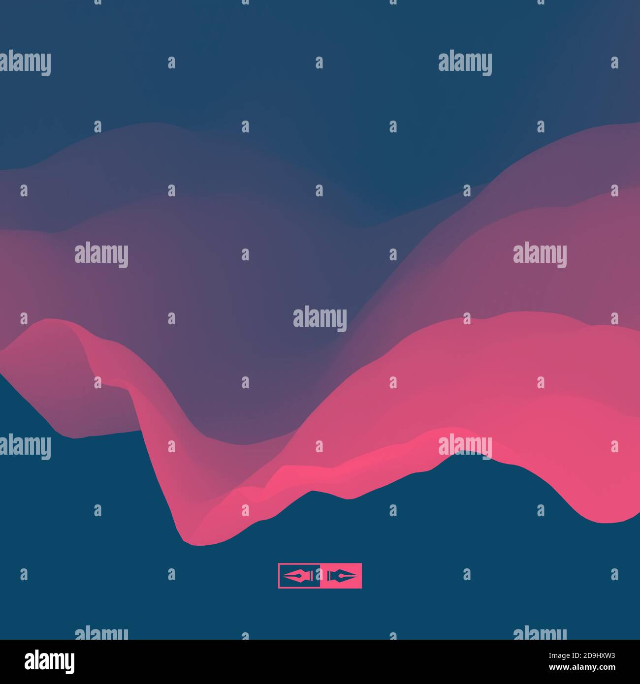 3D Wavy Background. Dynamic Effect. Abstract Vector Illustration. Design Template. Modern ...