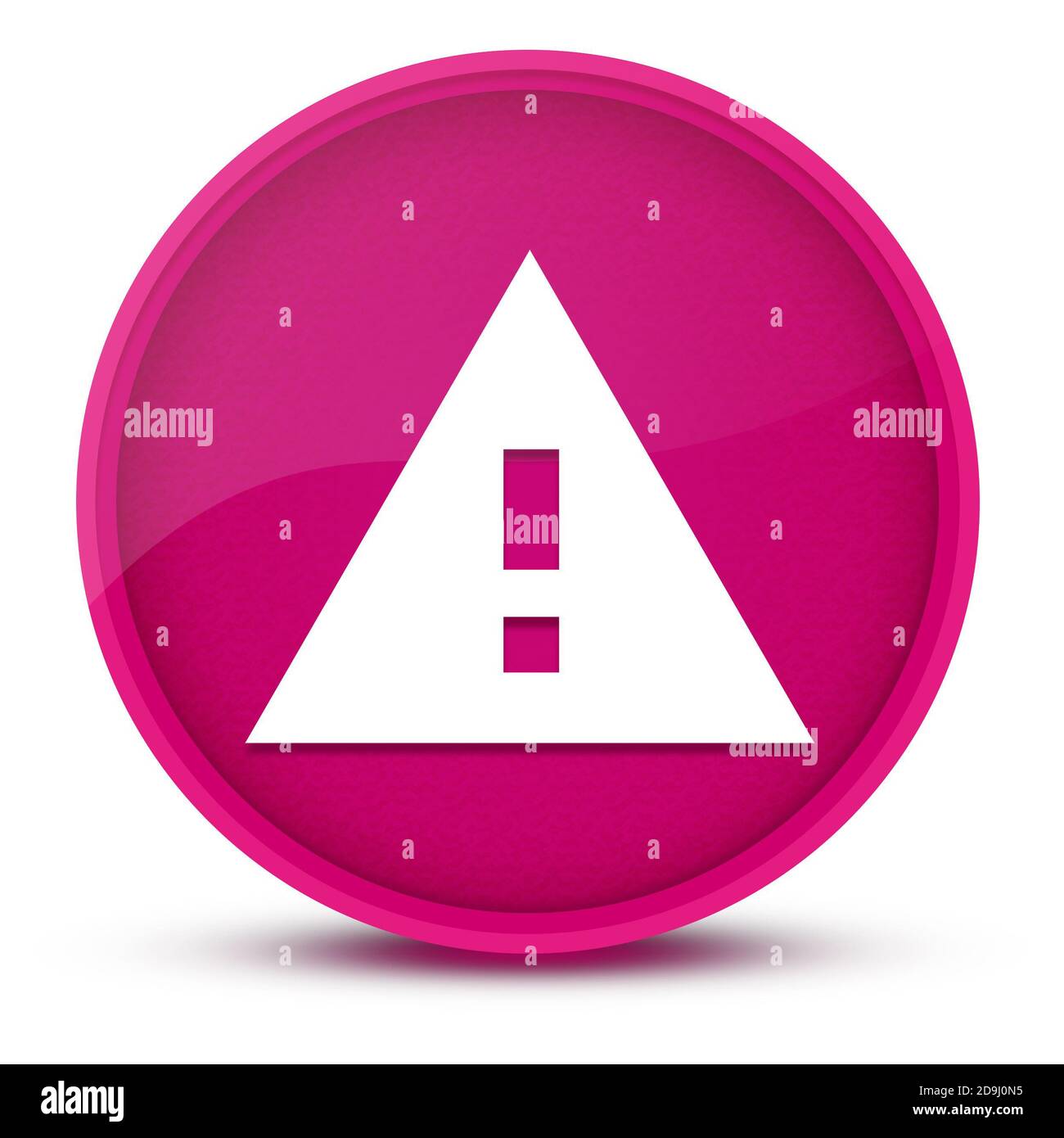 Report problem luxurious glossy pink round button abstract illustration ...