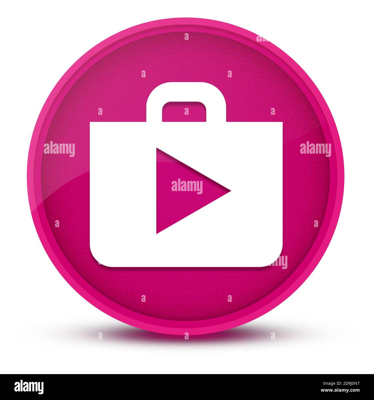 Shop luxurious glossy pink round button abstract illustration Stock ...