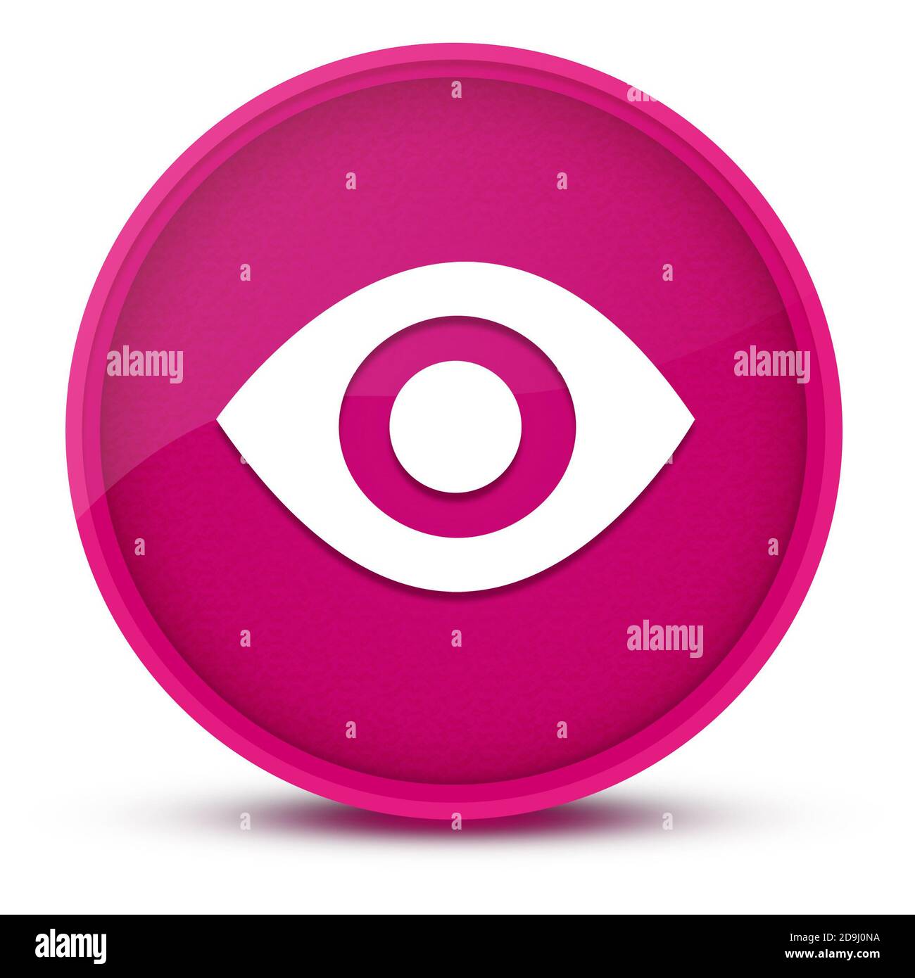 Visibility luxurious glossy pink round button abstract illustration ...
