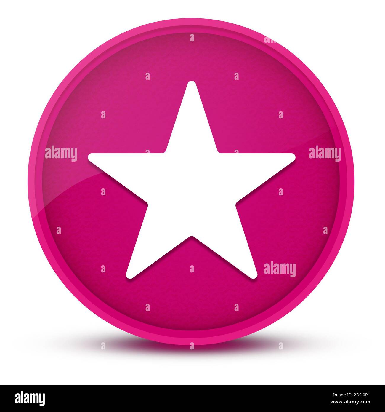 Star luxurious glossy pink round button abstract illustration Stock ...