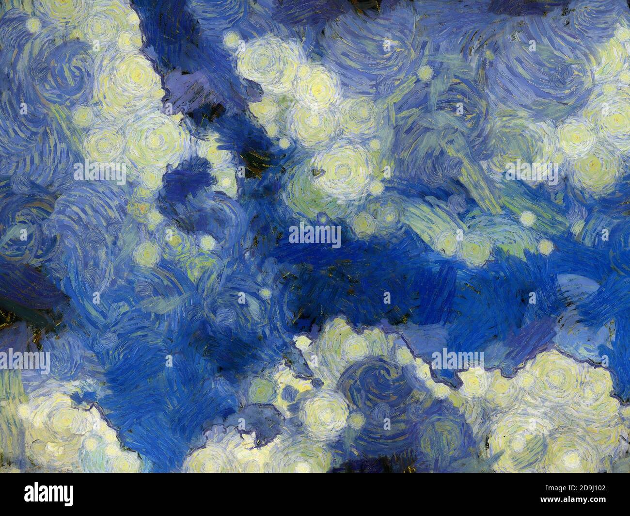 Sky clouds Illustrations creates an impressionist style of painting ...