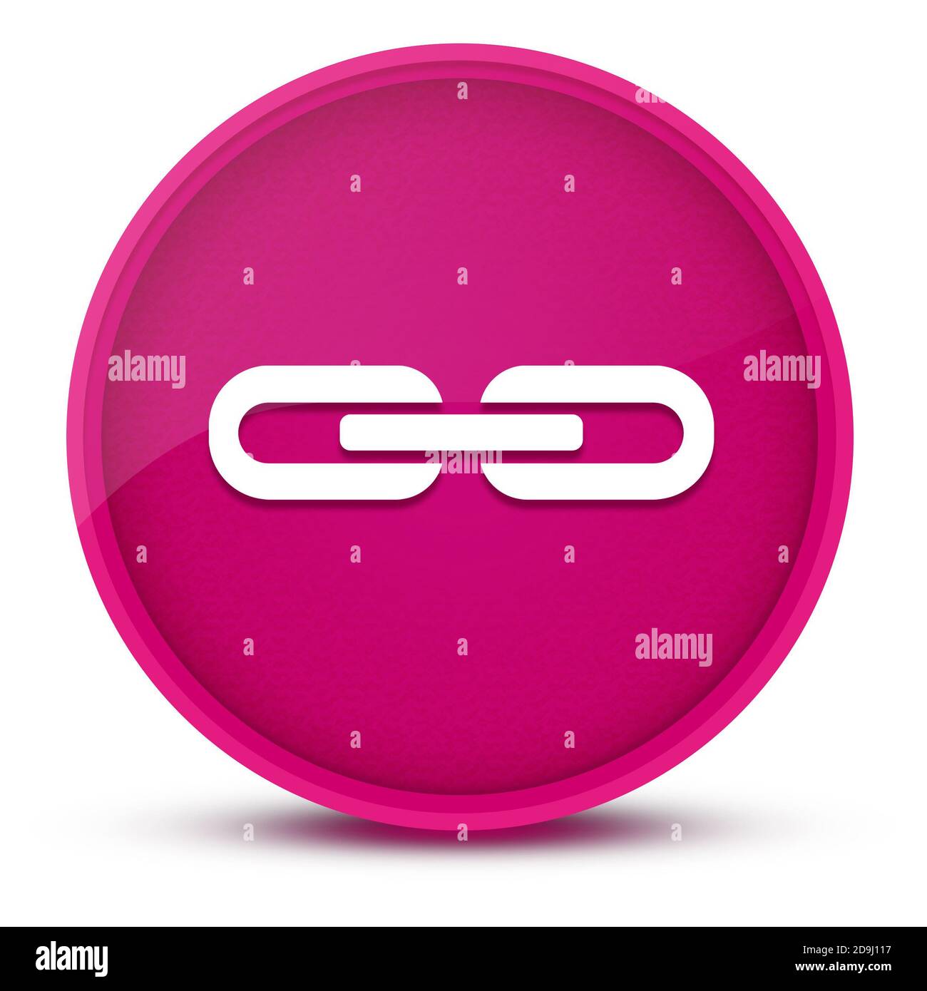 Link luxurious glossy pink round button abstract illustration Stock ...