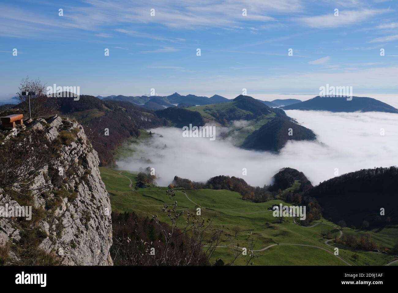 In the mountains above the Regional Nature Park Thal Balsthal ...