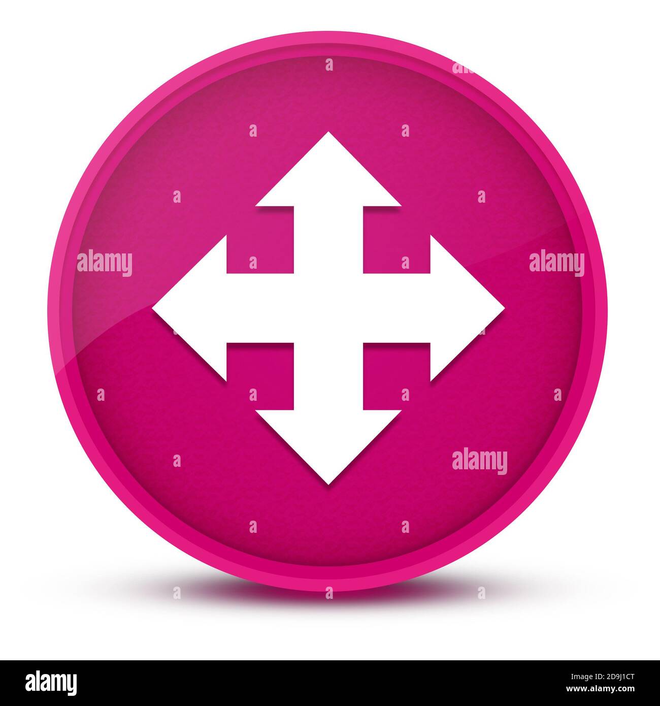 Move luxurious glossy pink round button abstract illustration Stock ...