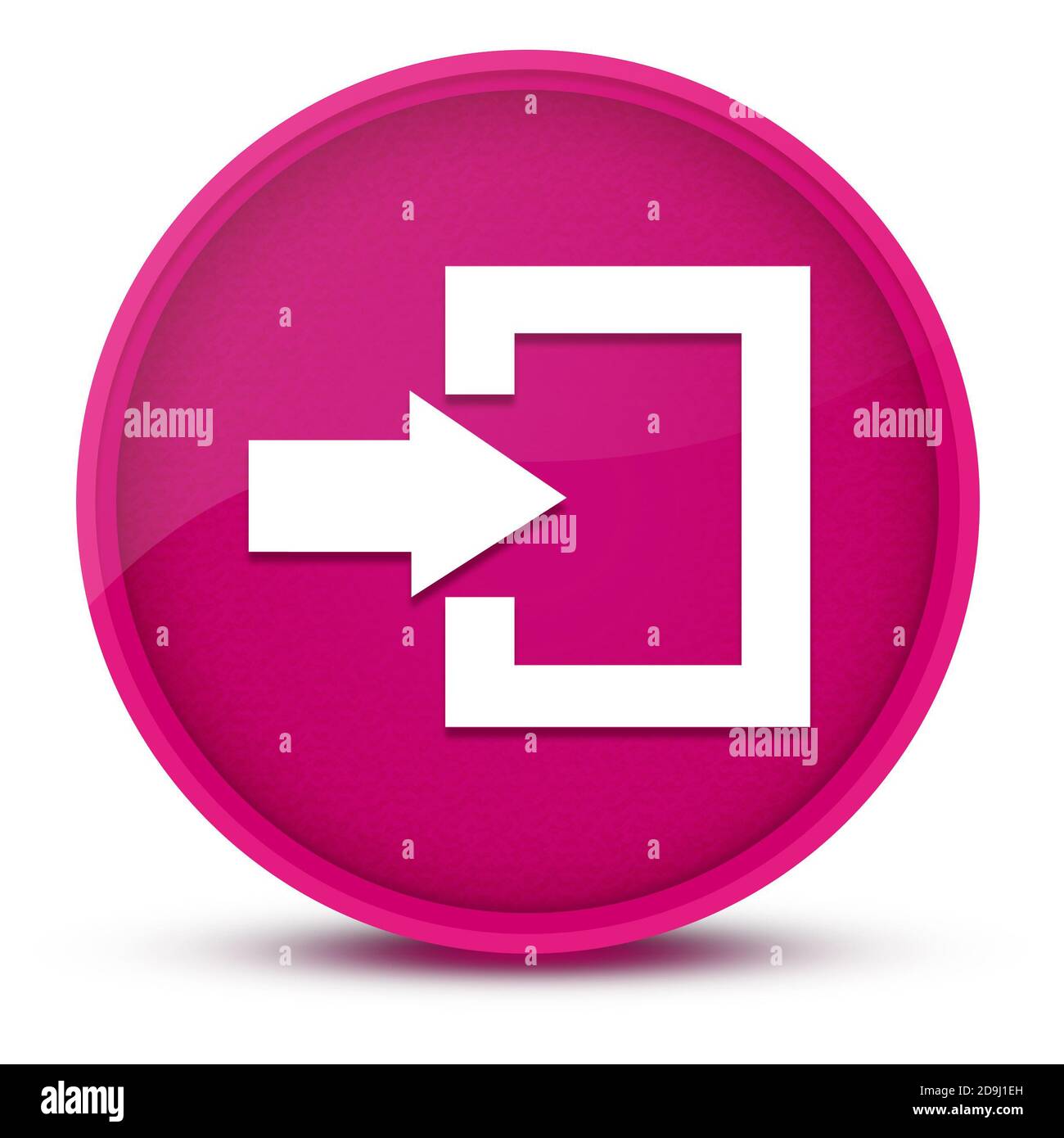 Login luxurious glossy pink round button abstract illustration Stock ...