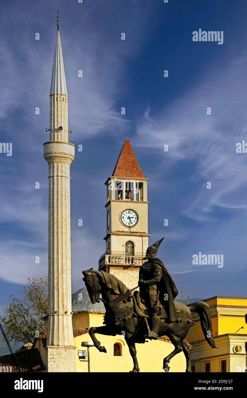 Skanderbeg Square Tirana Albania Stock Photo Alamy