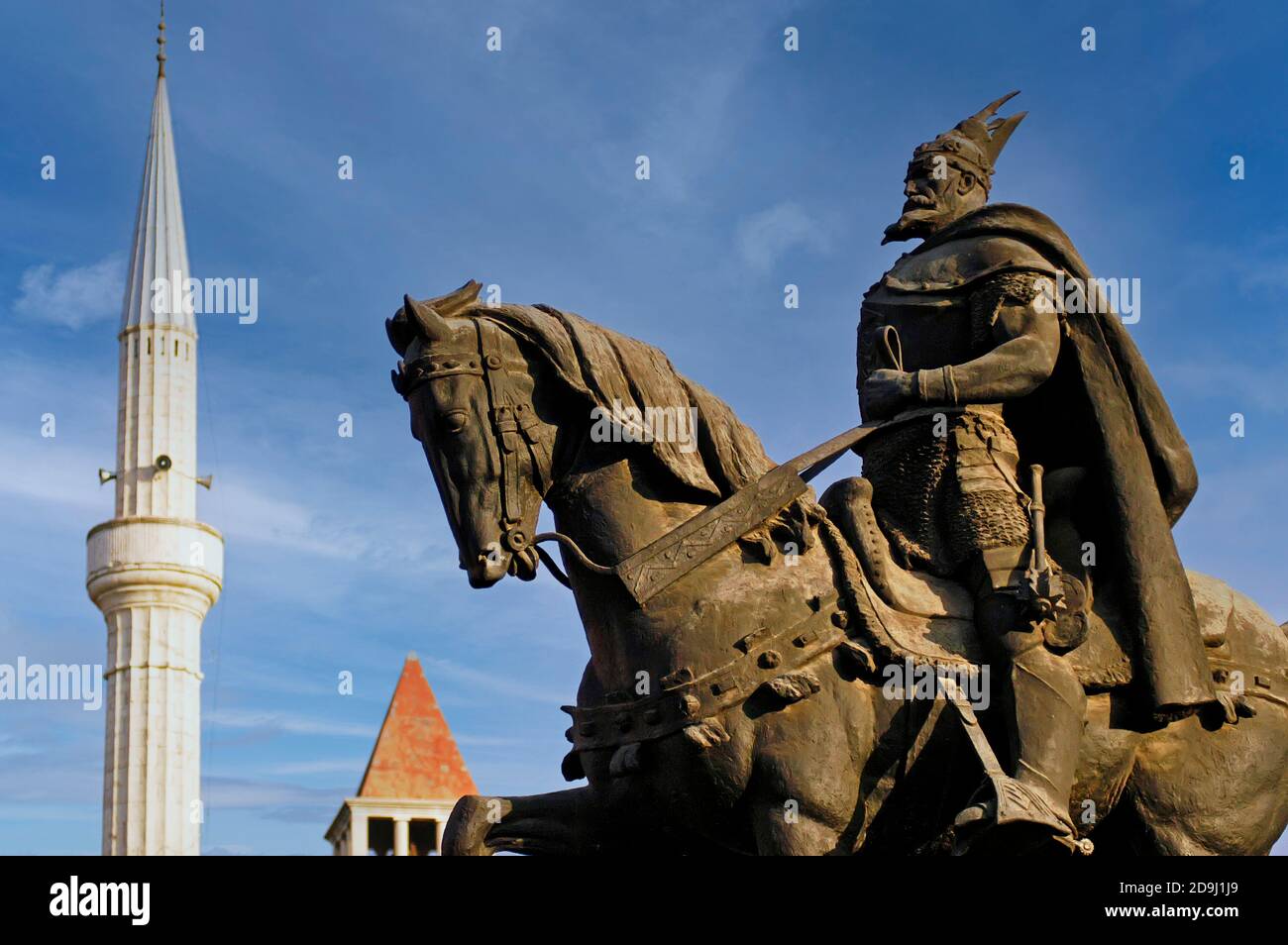 Statue skanderbeg centre square hi-res stock photography and images - Alamy