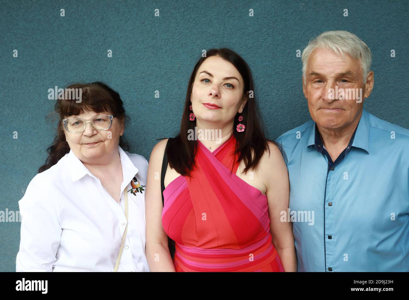 Portrait positive russian parents hi-res stock photography and images ...