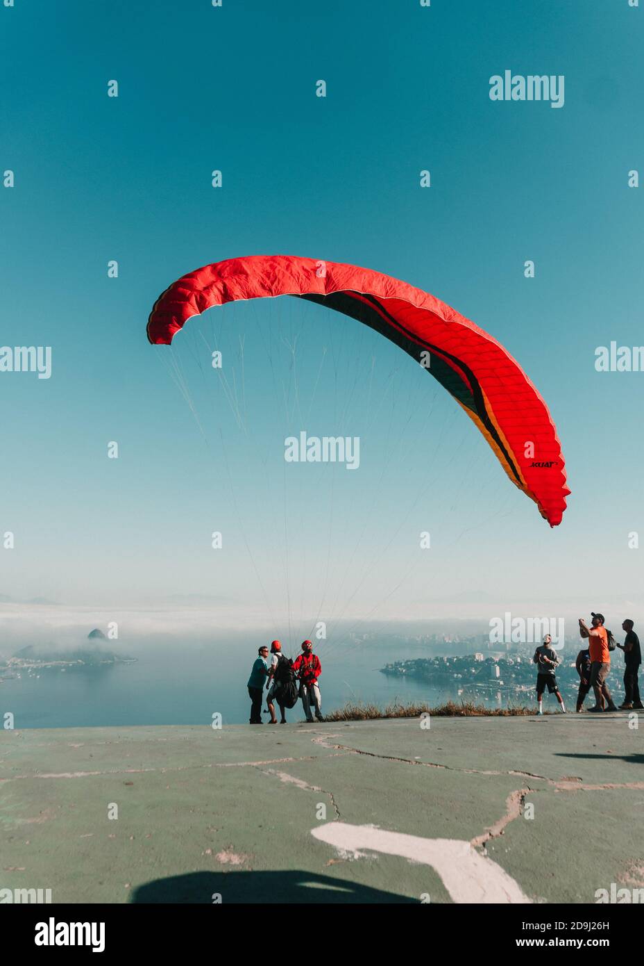 RIO DE JANEIRO, BRAZIL - Nov 02, 2020: Amazing vertical shot of people ...