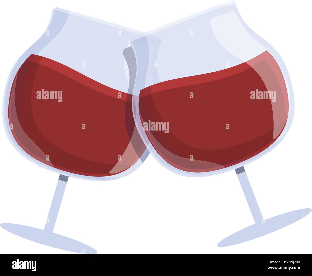 Toast cheers icon. Cartoon of toast cheers vector icon for web design ...